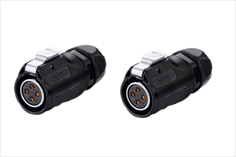 LP-20-C04PE-01-022 4 Pin Male Cable Plug for power cable – Miningpart
